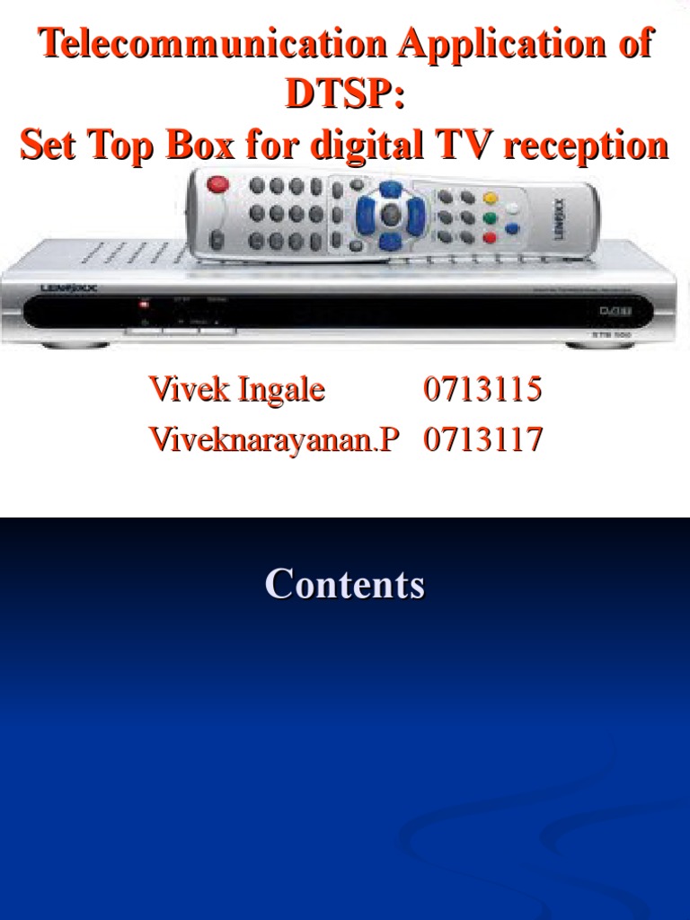 Telecommunication Application of DTSP | PDF | Information And ...