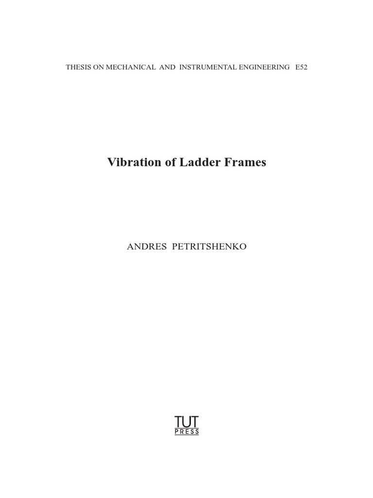 Vibration of Ladder Frames | PDF | Beam (Structure) | Bending