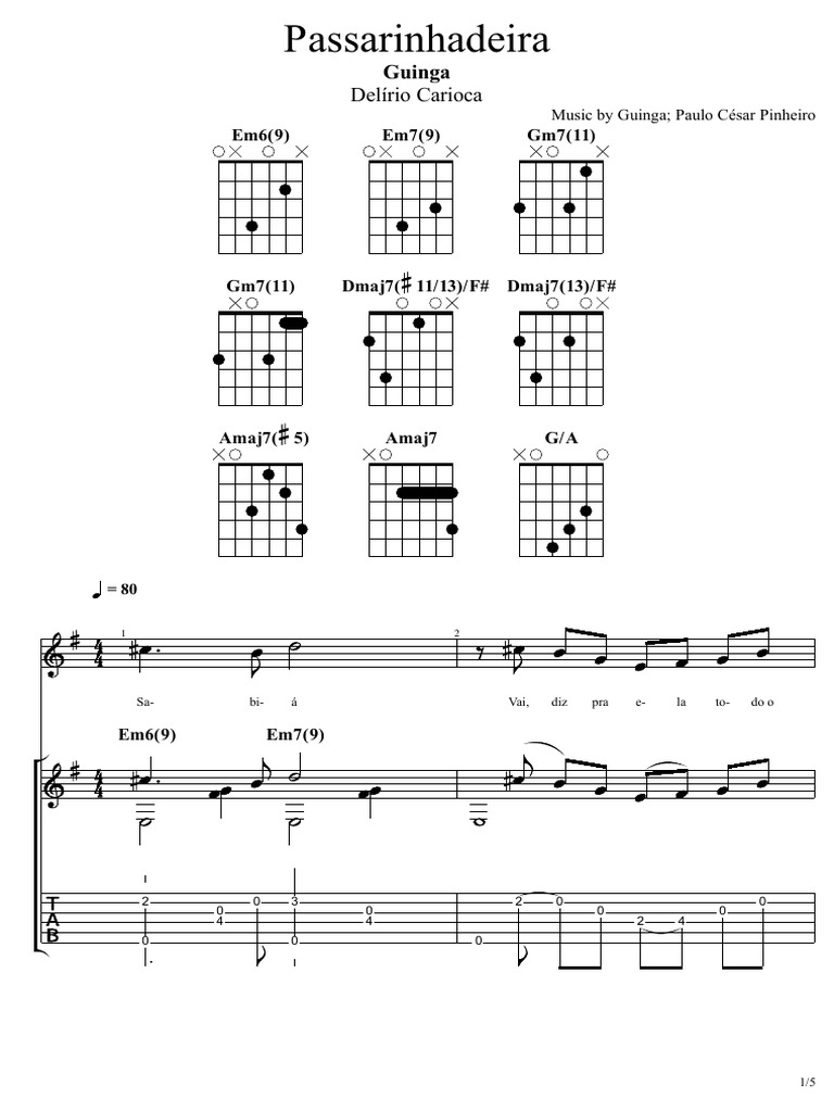 Guinga Passarinhadeira | PDF