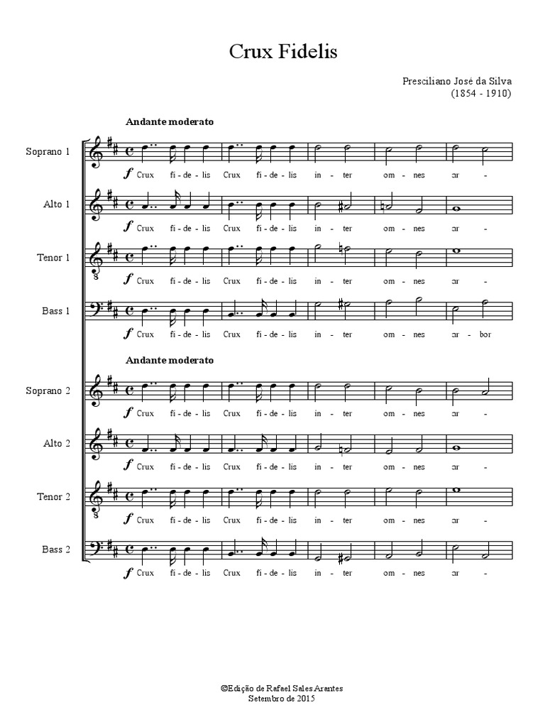 Crux Fidelis | PDF | Singing | Pitch (Music)