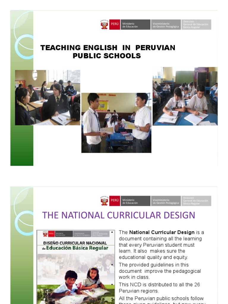 Teaching English in Peruvian Schools MINEDU | PDF | Curriculum | Teachers