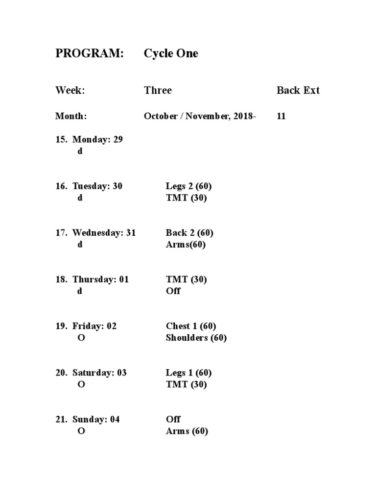 8-Week Strength Training Program | PDF | Recreation | Physical Exercise