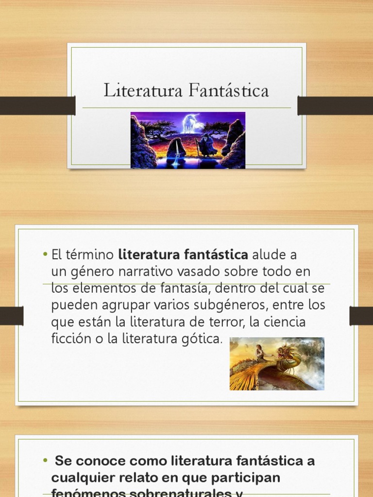 Definición y características de la literatura fantástica | PDF ...