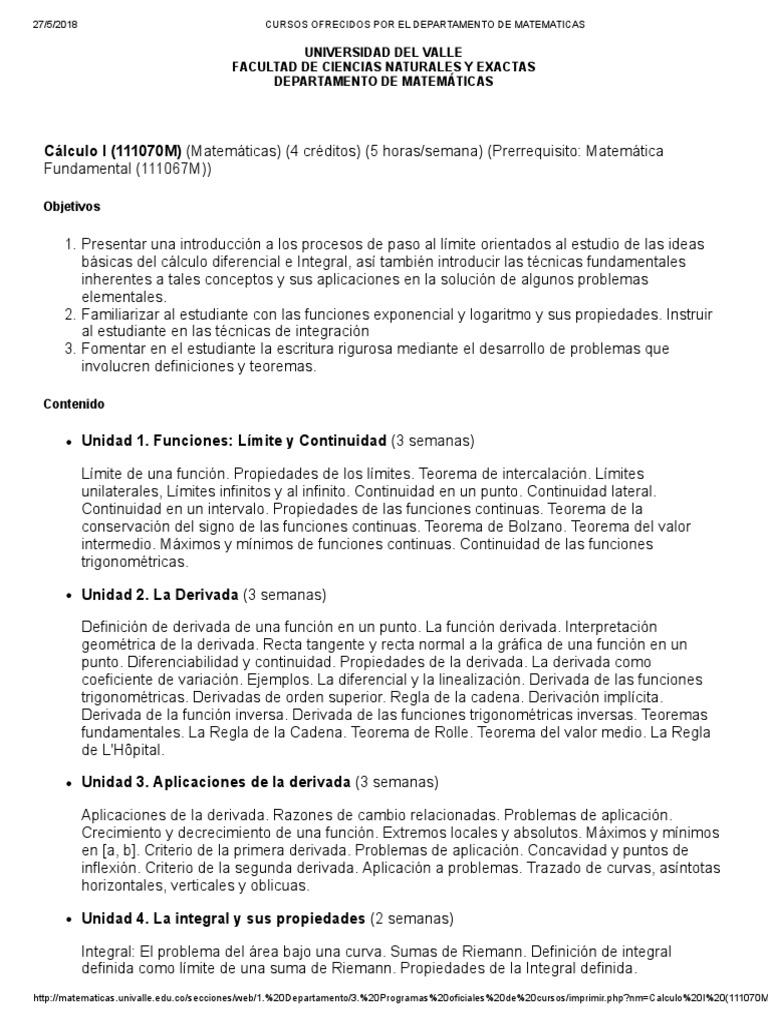 Cálculo I | PDF | Derivado | Integral