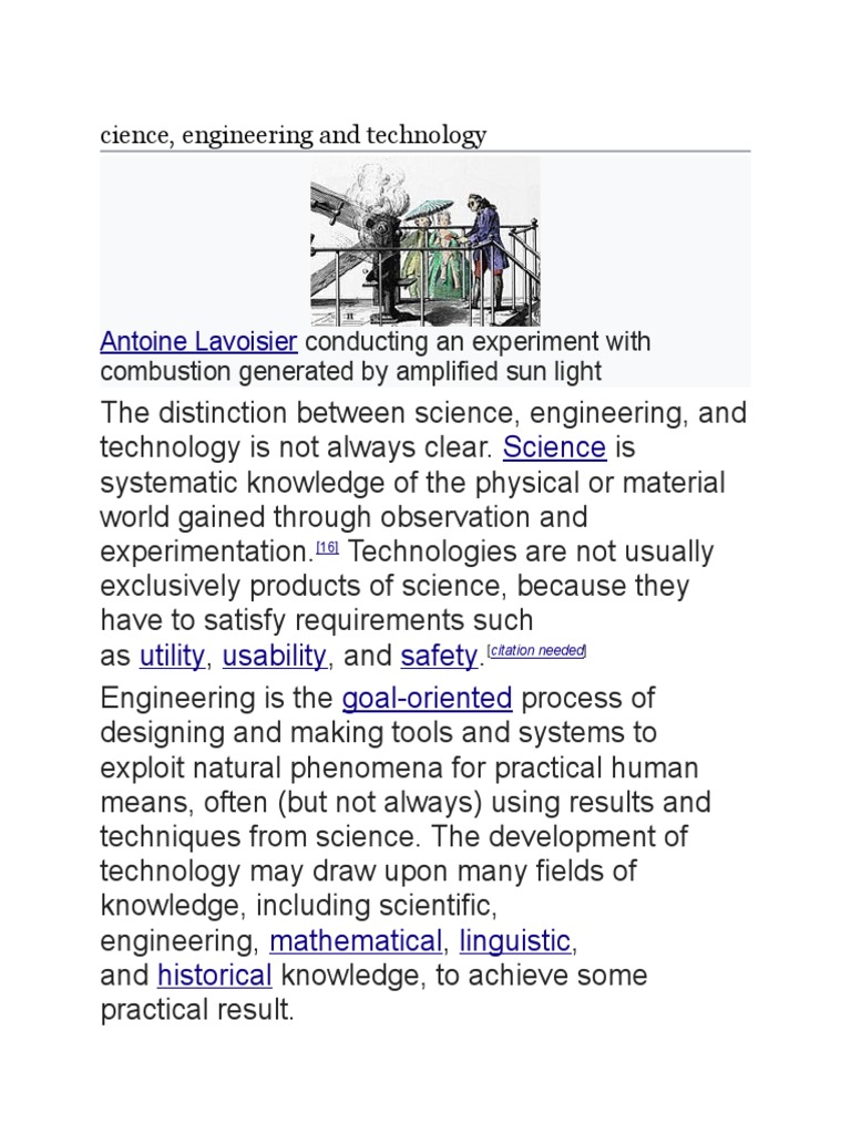 Definition and Technology | PDF | Science | Engineering