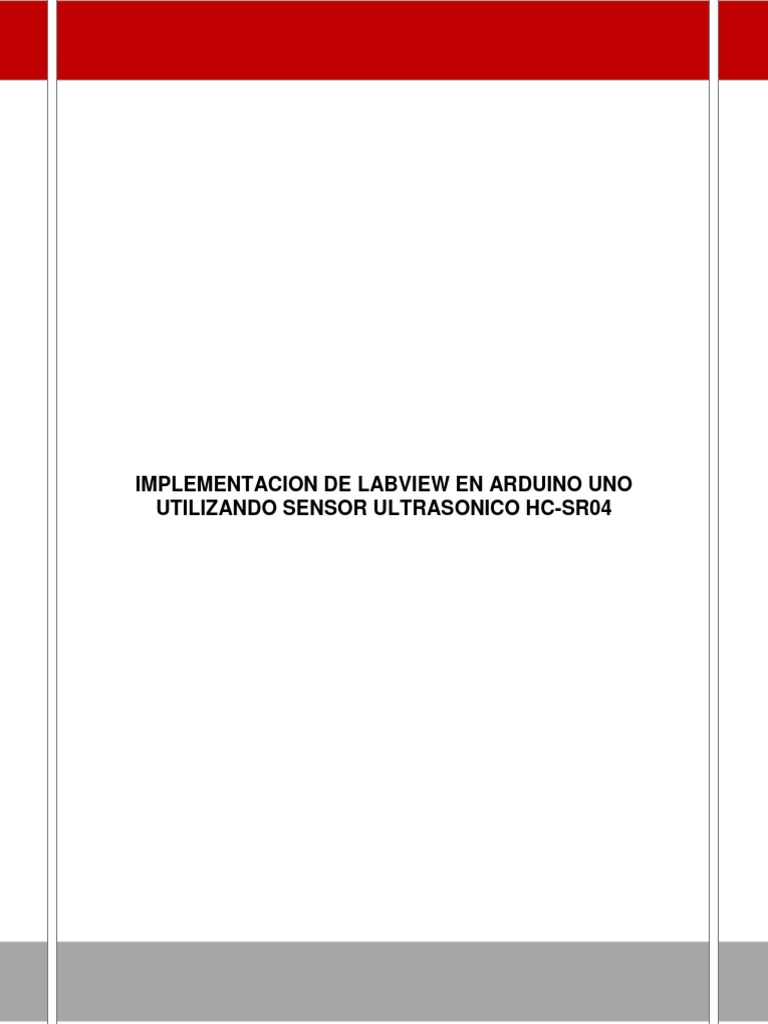 Implementacion de Labview en Arduino Uno Utilizando Sensor Ultrasonico HC-SR04 | PDF | Ciencias ...