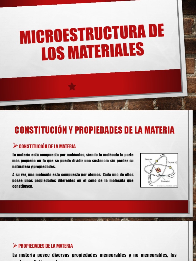 Microestructura de Los Materiales | PDF | Enlace químico | Rieles