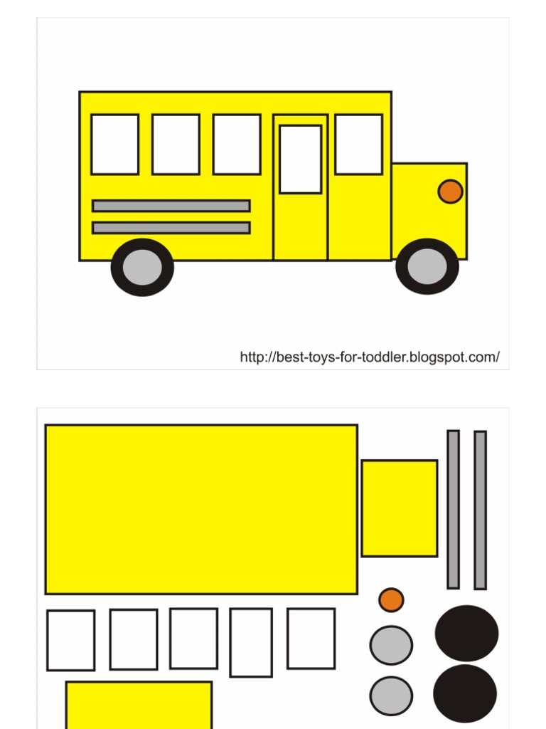School Bus Matching Game | PDF