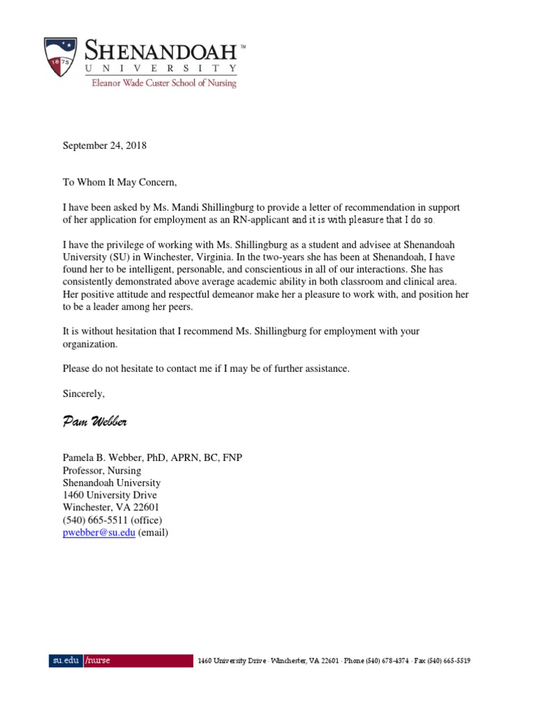 Letter of Rec | PDF
