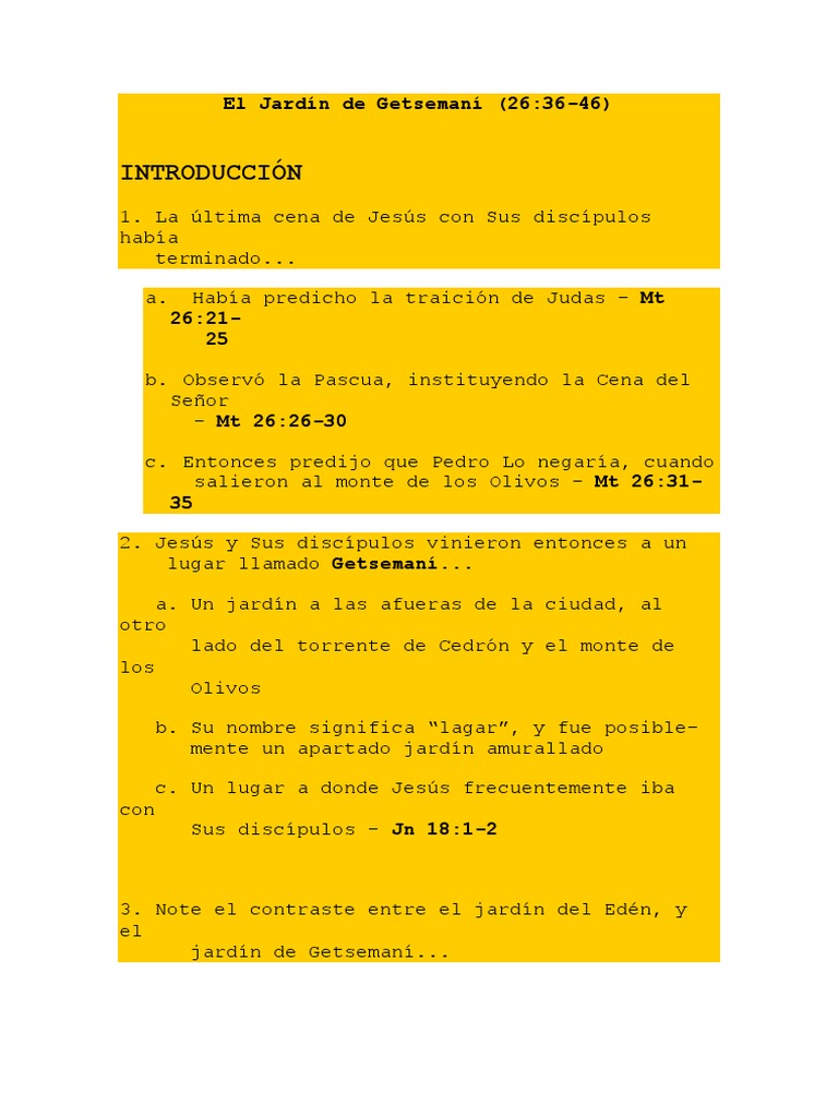 El Jardín de Getsemaní | PDF | Aceite de oliva | Jesús