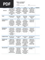Reflection Paper Rubric: Criteria Exemplar (4) Satisfactory (3 ...