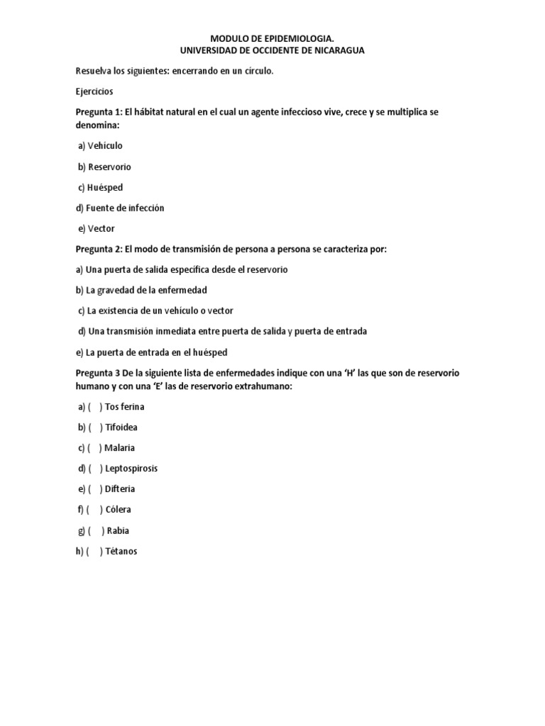 Resuelva Los Siguientes | PDF | Inmunidad (médica) | Infección Resuelva Los Siguientes | PDF | Inmunidad (médica) | Infección