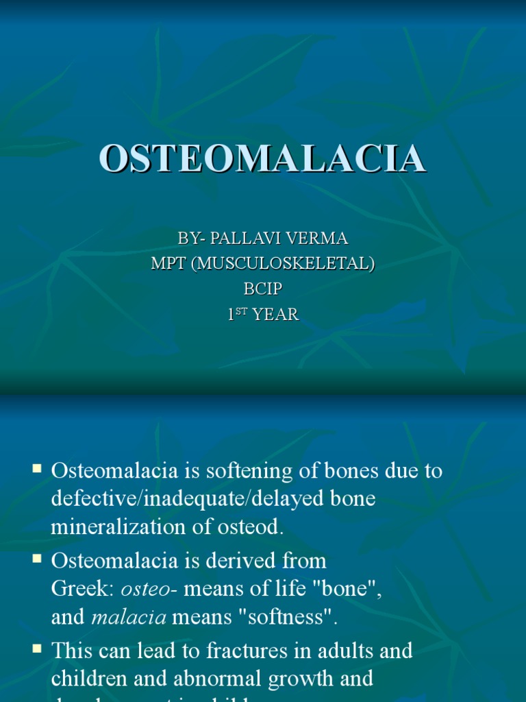 OSTEOMALACIA | PDF