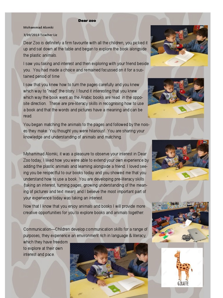 Dear Zoo | PDF