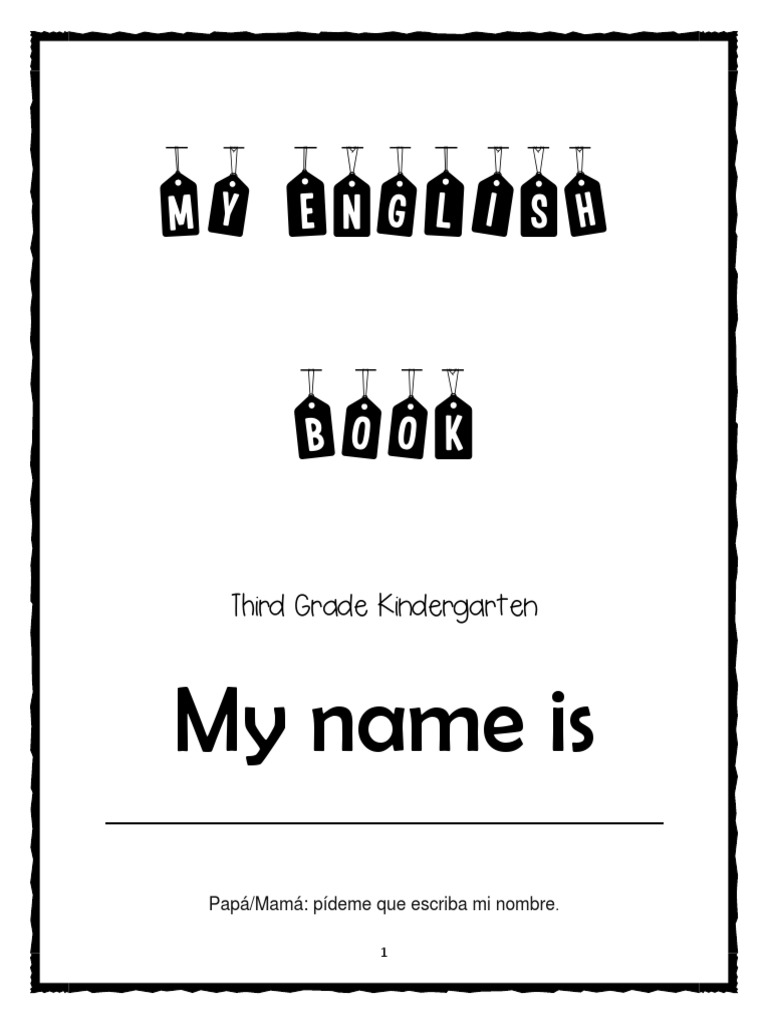 My English Book - Kindergarten | PDF | Green | Color