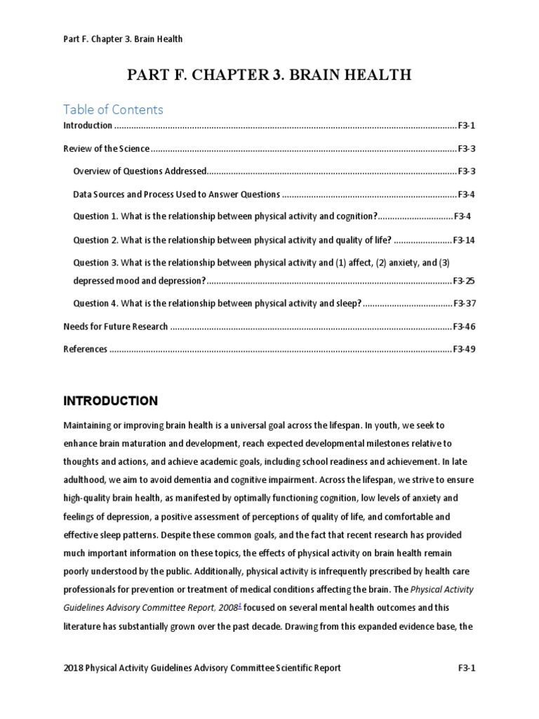 Chap 3. Brain Health | PDF | Dementia | Alzheimer's Disease