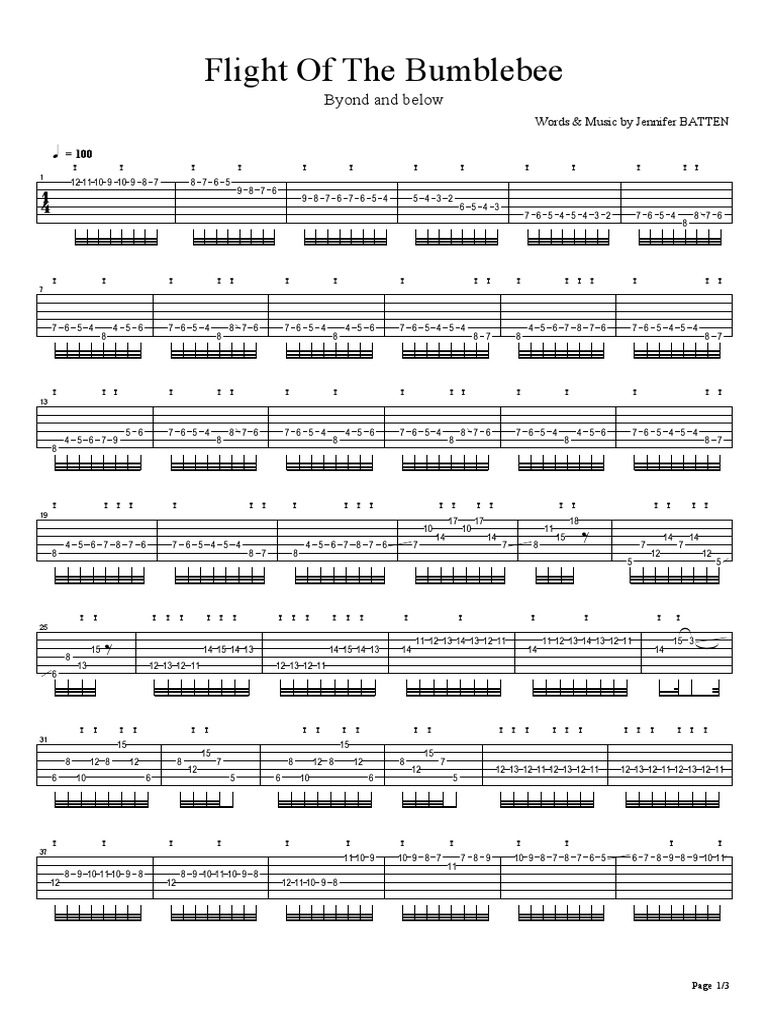 Flight of The Bumble Bee PDF | PDF