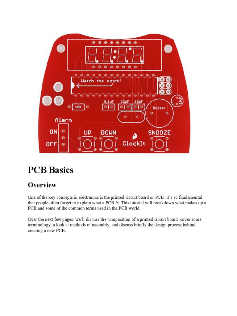 PCB Basics | PDF | Printed Circuit Board | Solder