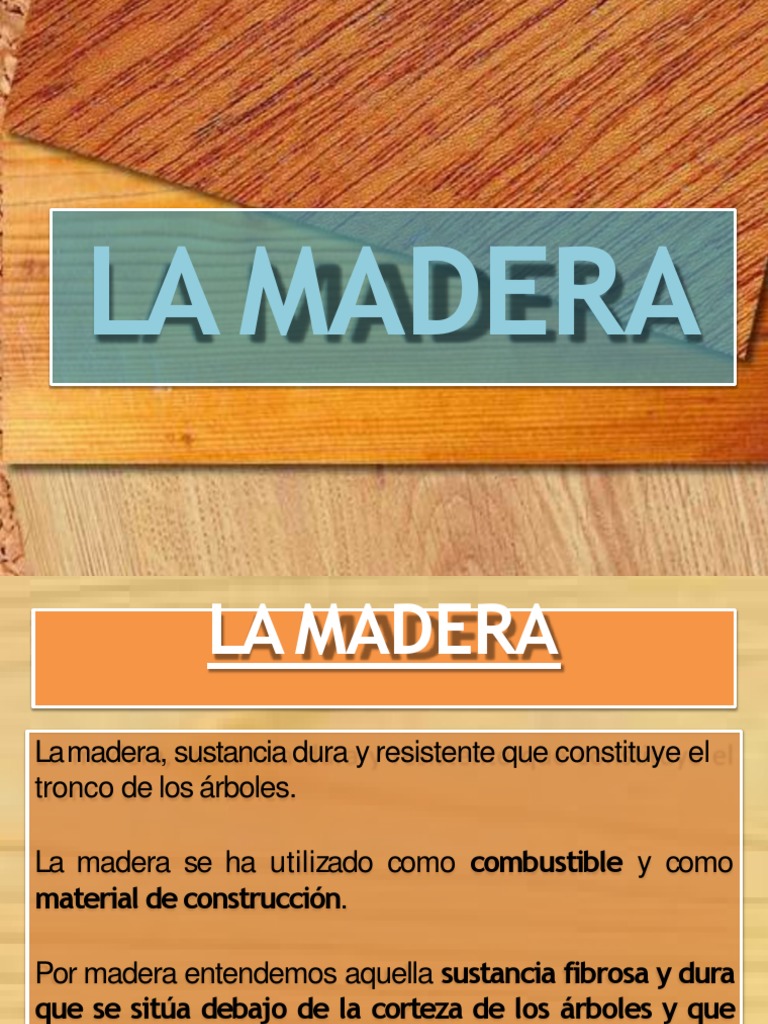 Madera | PDF | Madera | Materiales