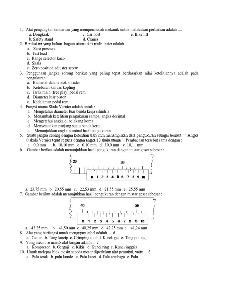 Soal MGMP PDTO | PDF