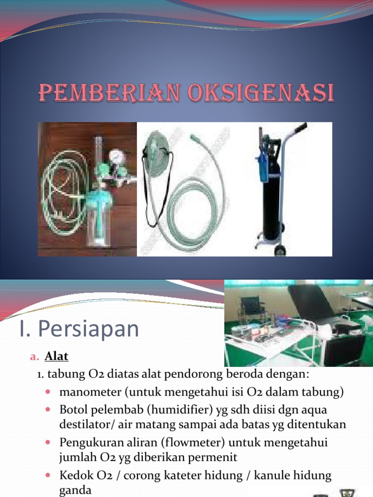 Pemberian O2 (Oksigenasi) | PDF