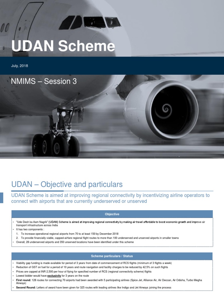 UDAN Scheme | PDF | Aviation | Industries