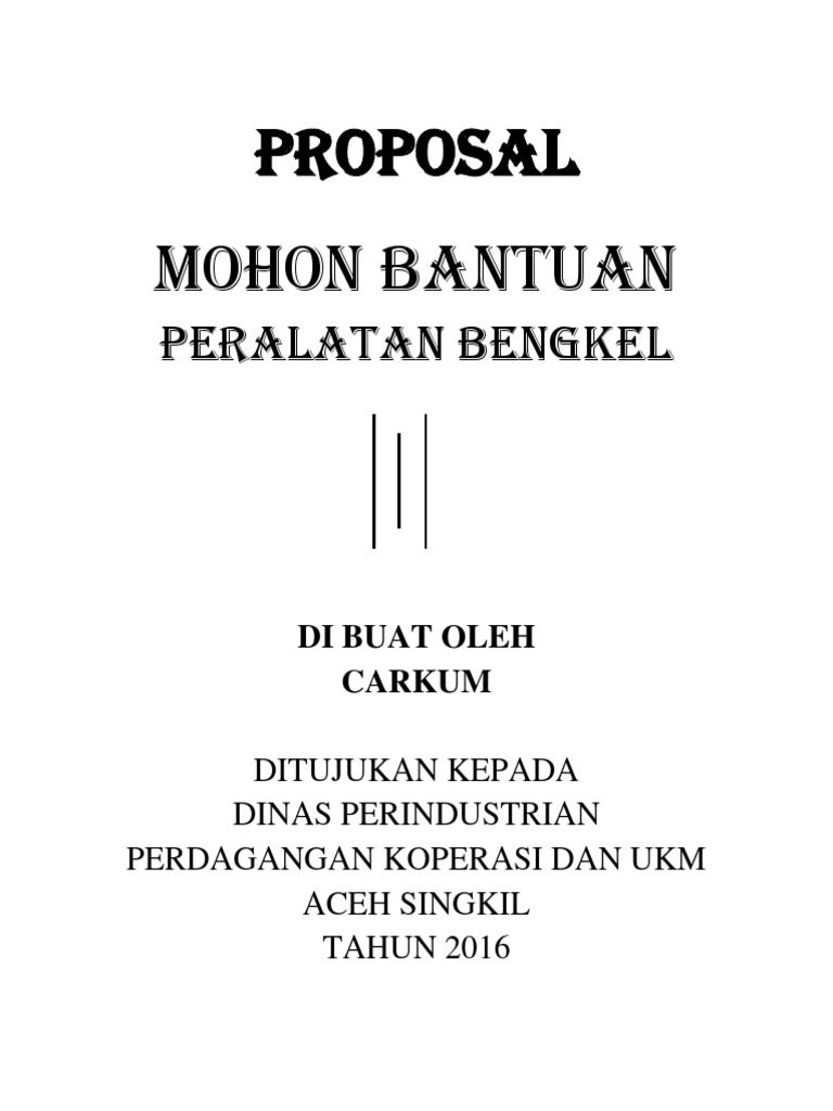 Proposal Benar 2 | PDF