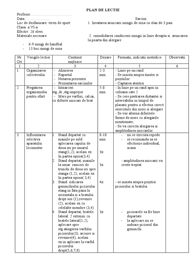 Plan Lectie Gicu | PDF