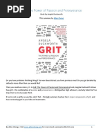 Grit Scale | PDF | Grit (Personality Trait) | Psychology