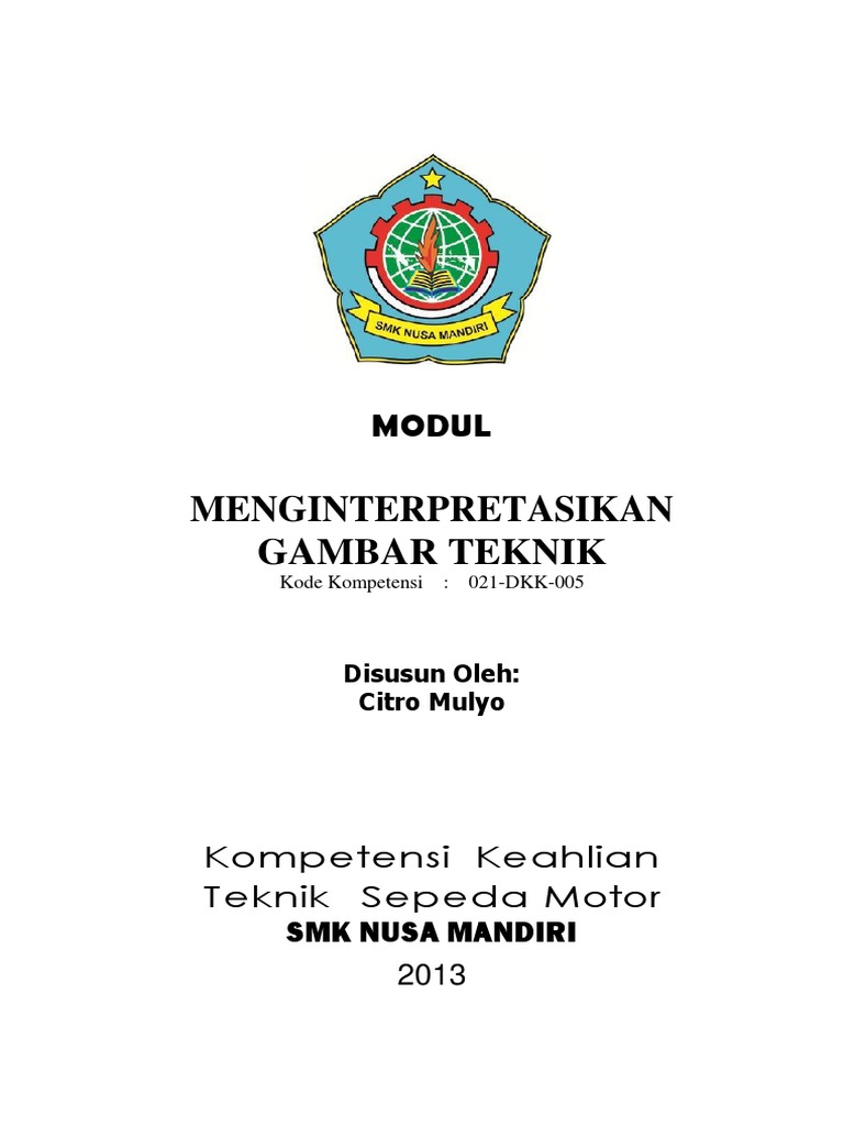 Modul Gambar Teknik Dasar Untuk SMK | PDF
