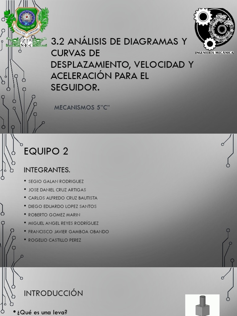 Diagrama de Desplazamiento de Levas | PDF | Cinemática | Física