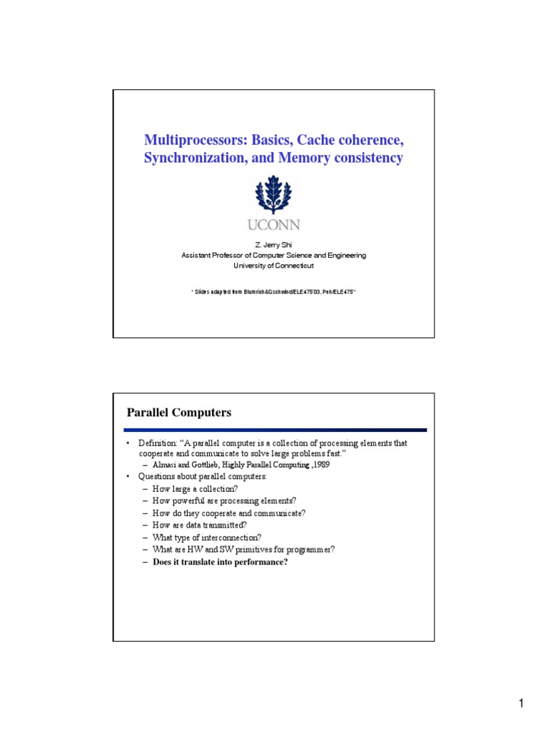 Memory in Multiprocessor System | PDF | Parallel Computing | Concurrency (Computer Science)