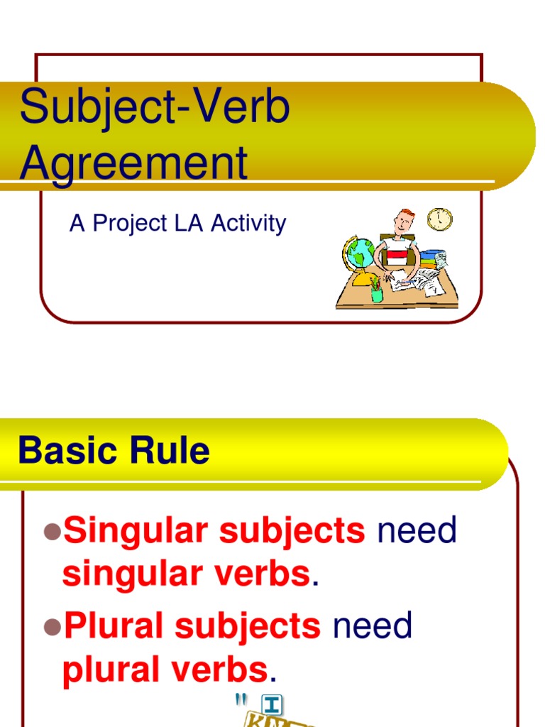 Powerpoint Concordancia Sujeto y Verbo | PDF