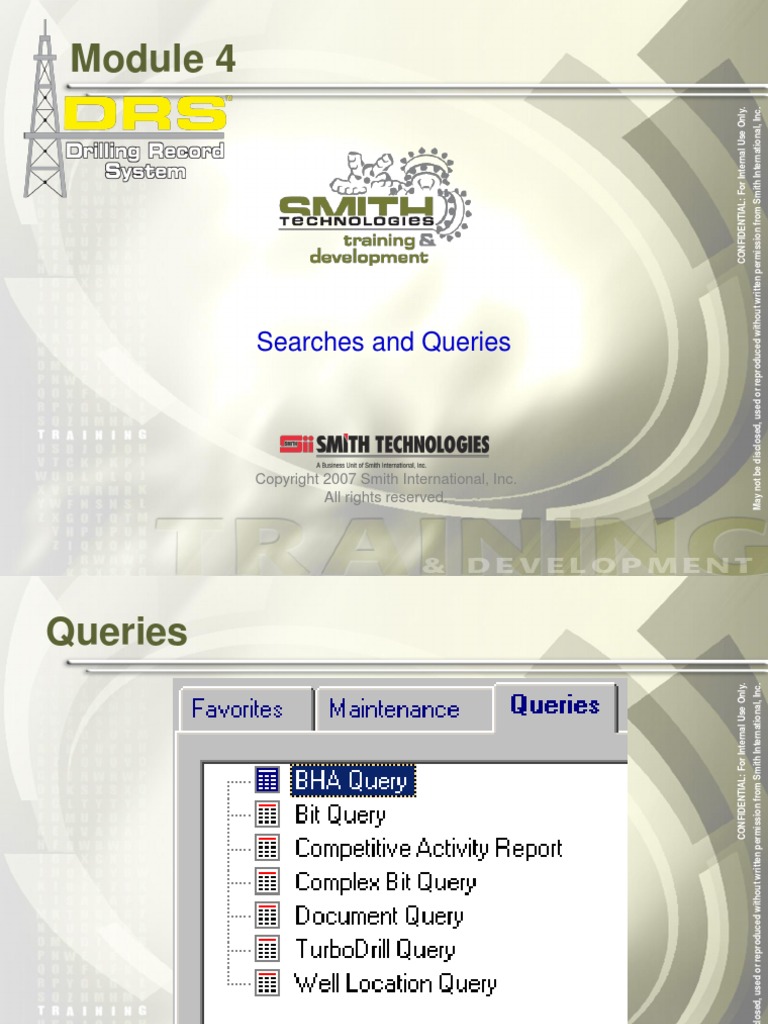 Internal Use: Module 4 Queries | PDF