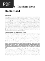 Robin Hood Case Study Analysis | PDF | Robin Hood | Economies