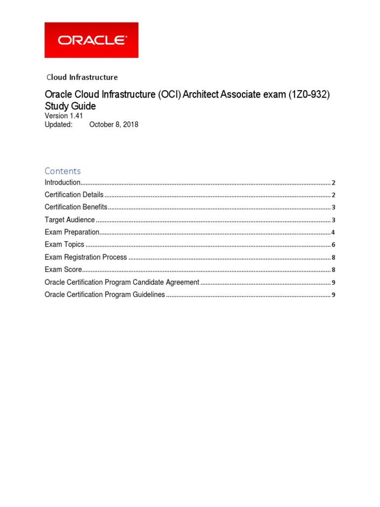 Oracle Cloud Infrastructure Study Guide | PDF | Cloud Computing | Load ...