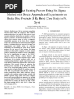 Rejection Reduction - Six Sigma 2021 | PDF