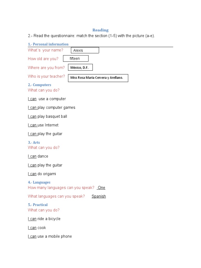 Reading Page 18 | PDF