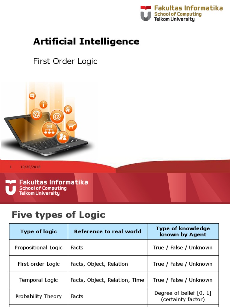 07 - First Order Logic | PDF | Logic | First Order Logic