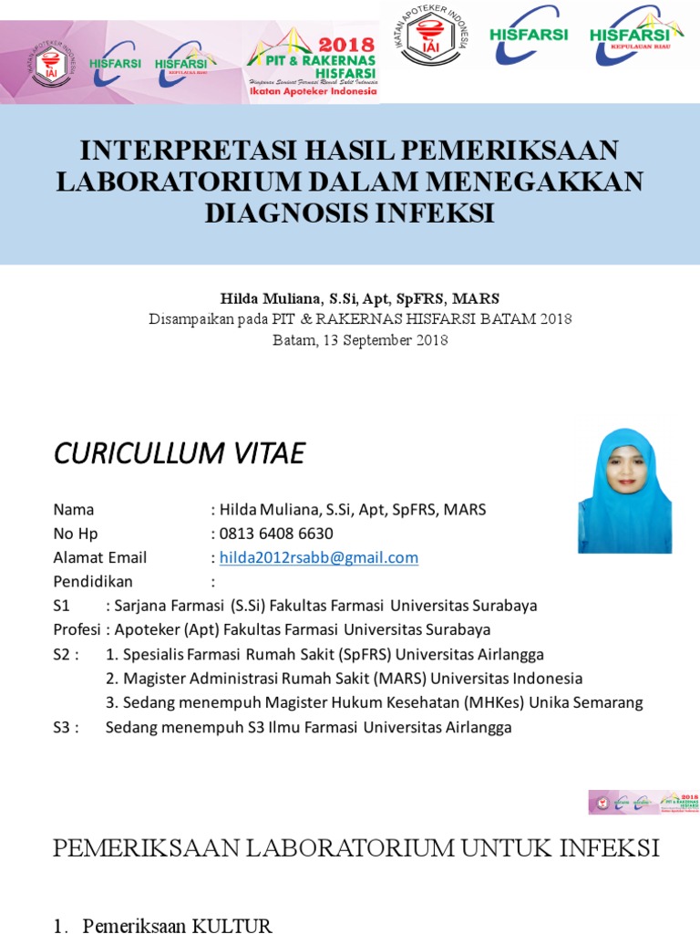 Ws 6 - Hilda Muliana, S.si, SPFRS, Apt, Mars - Interpretasi Hasil ...