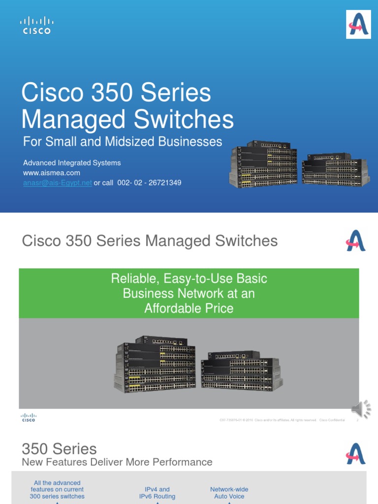 Cisco 350 Managed Switches Presentation | PDF | Computer Standards ...