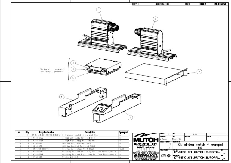 Ky-81510 Kit Mutoh Europal | PDF