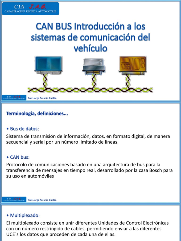 Conceptos básicos sobre buses de datos y protocolos de comunicaciones en vehículos | PDF | Poco ...