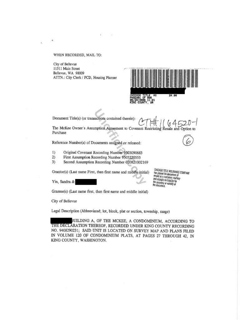 Full Assumption Agreement - Redacted