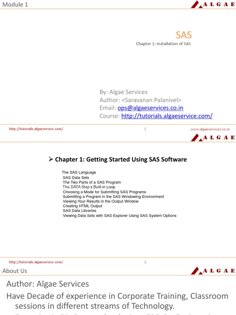 SAS Training - Day1 | PDF | Sas (Software) | Computer File