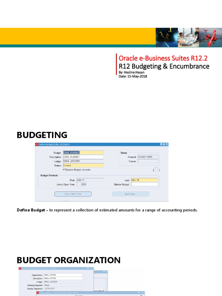 R12 Budget & Encumbrance | PDF | Debits And Credits | Accrual