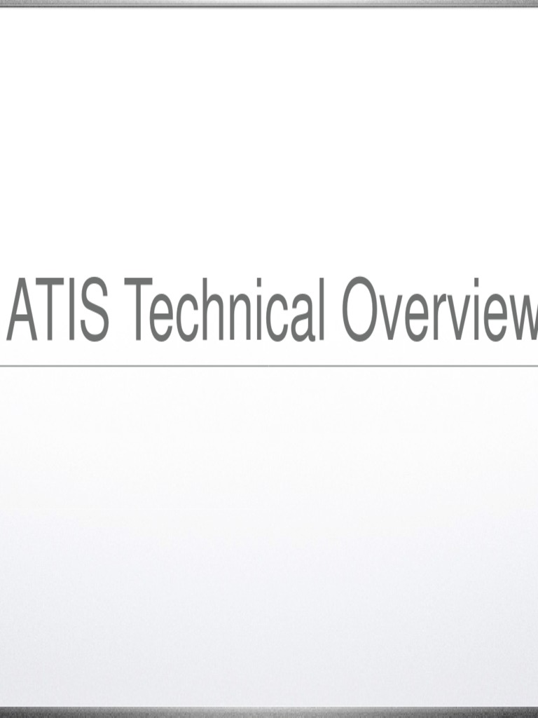 ATIS Vista Tecnica | Download Free PDF | Server (Computing) | Personal ...