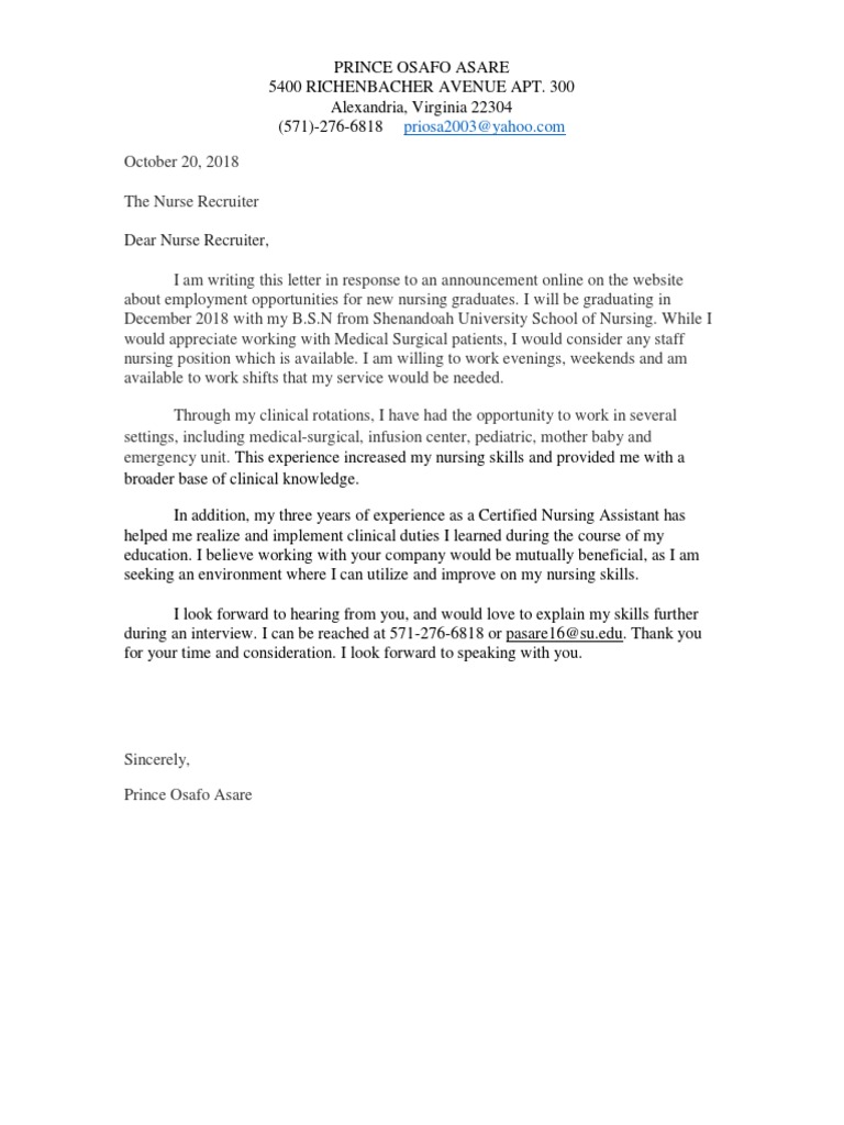 Final Cover Letter | PDF