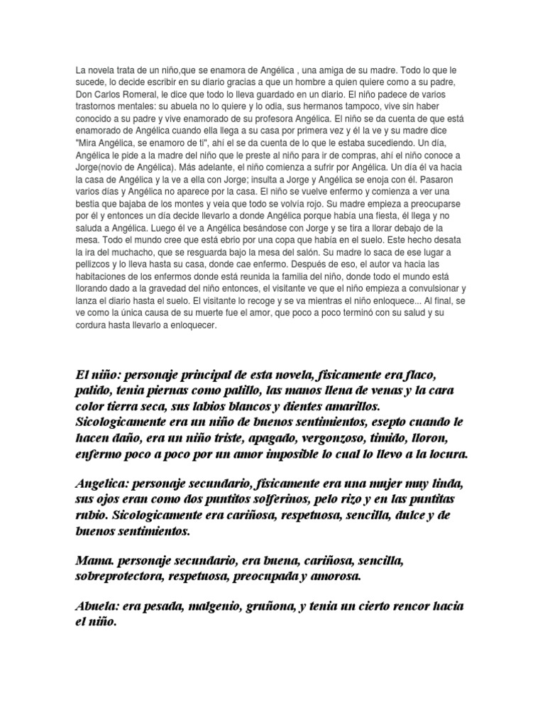 El Niño Que Enloqueció de Amor, Análisis y Resumen 3ro Medio | Amor