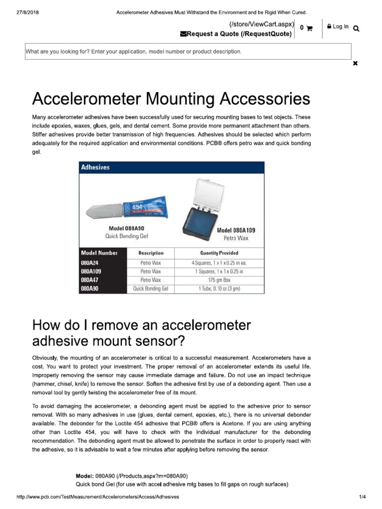 Accelerometer Mounting Accessories | PDF